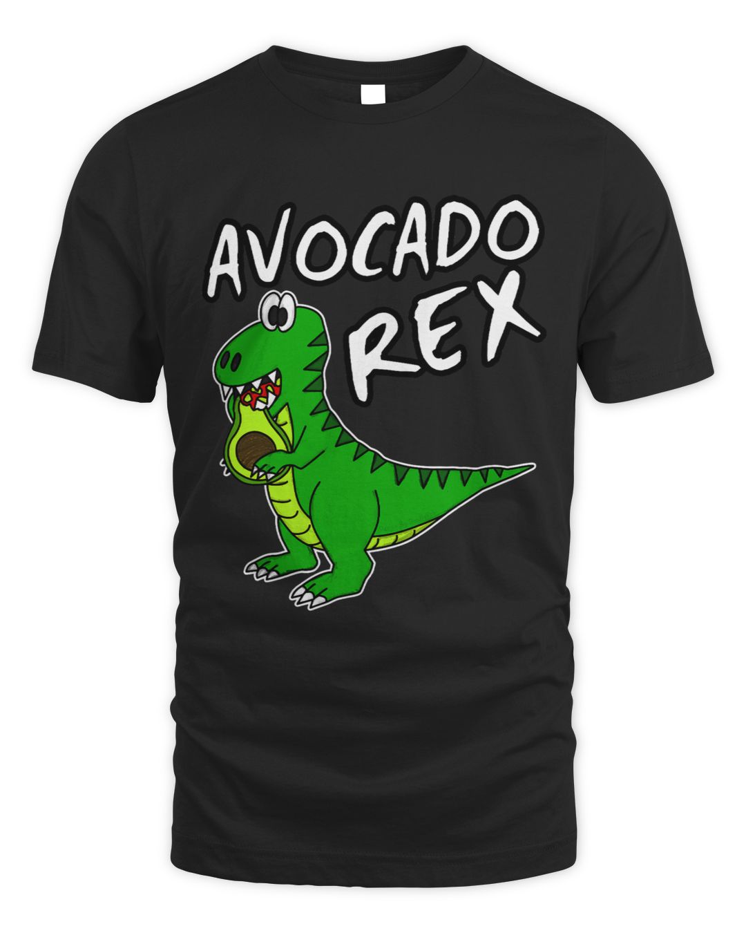 Avocado Rex TRex Dinosaur Plant Based Funny Vegan Unisex Standard T-Shirt