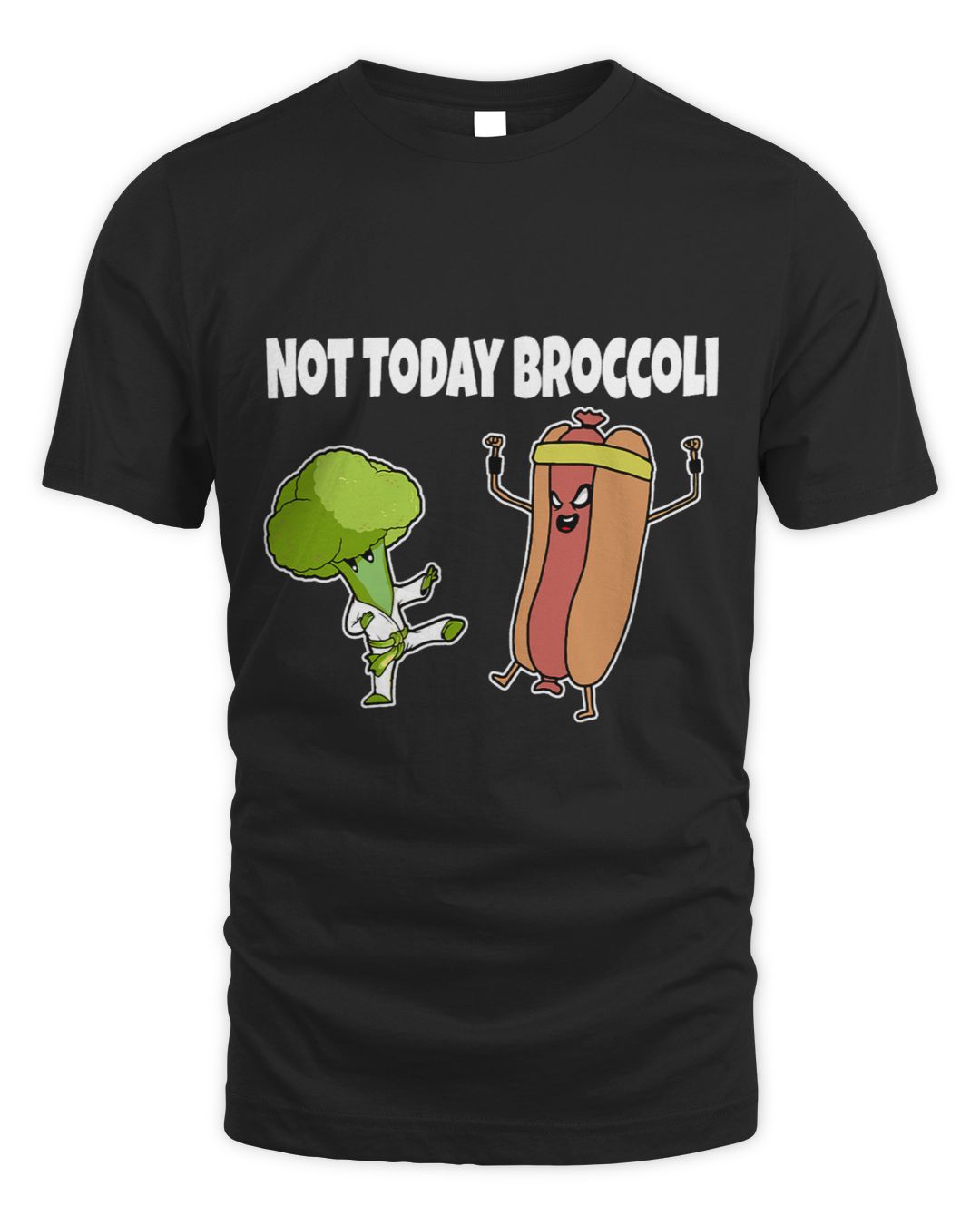 Funny Hotdog Karate Fighting Broccoli Funny Hotdog | Omnis Wear